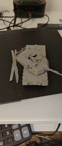 3D printed 1/72/48 Leopard 2 Main Battle Tank chassis +M1 Tank turret ...