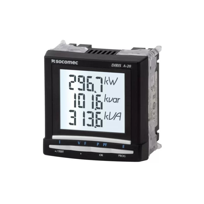 Socomec 48250402 Socomec DIRIS A20 Energy Meter, Single/Three Phase ...