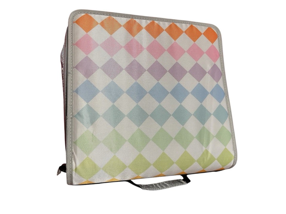 Case It "Mighty Zip Tab" Zipper Binder * 3 Ring * 3" Capacity * Pastel ...