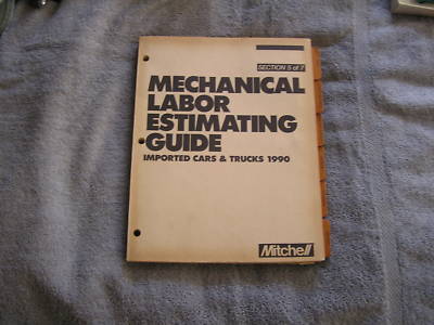 Mitchell Mechanical Labor Estimating Guide 1990 Sect 5 | eBay