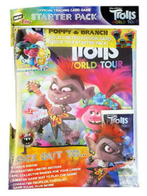 Topps 2020 Trolls World Tour Trading Cards Game Starter Pack Album with ...