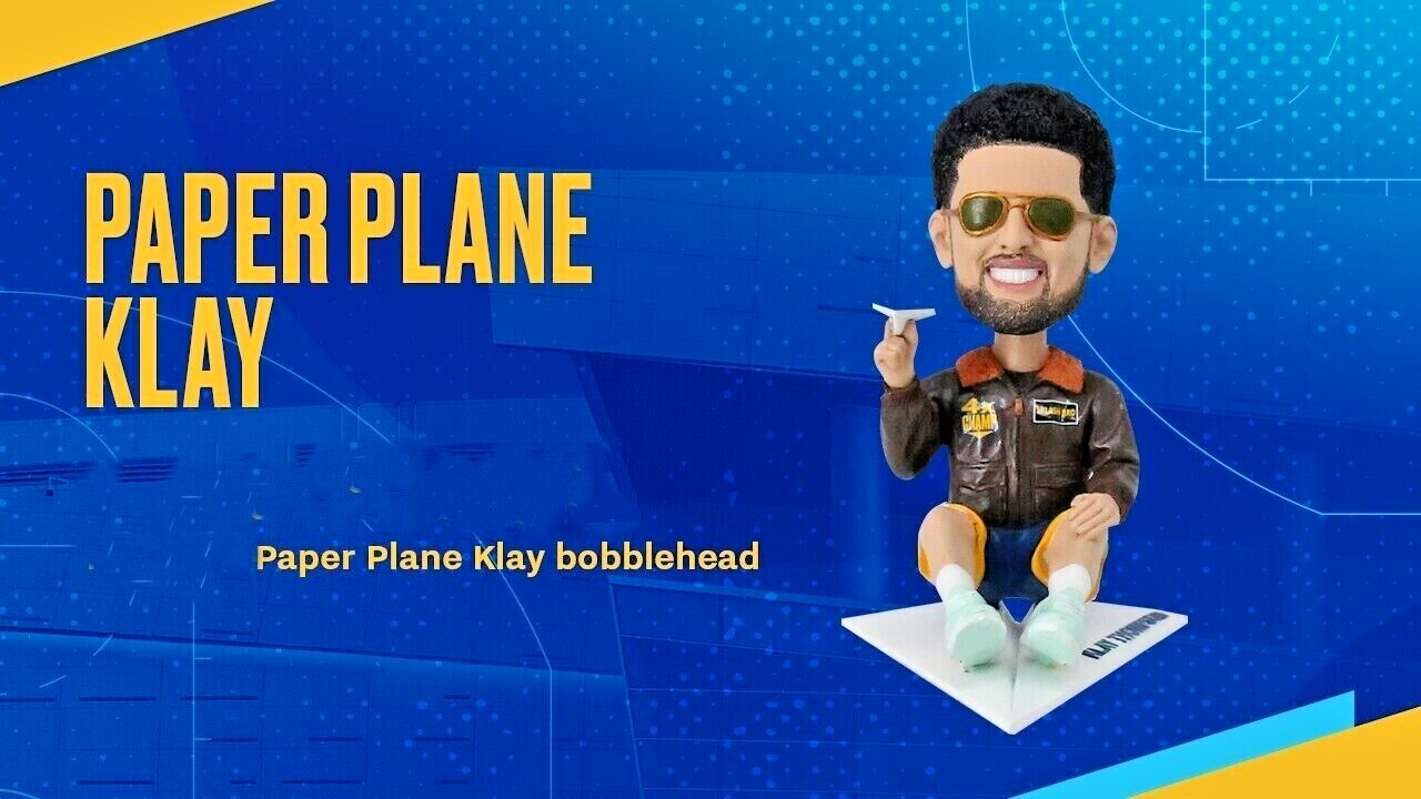 Klay Thompson 2023 PAPER PLANE Bobblehead SGA | eBay