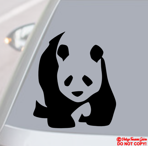 PANDA BEAR Vinyl Decal Sticker Car Rear Window Bumper Wall Cute JDM ...