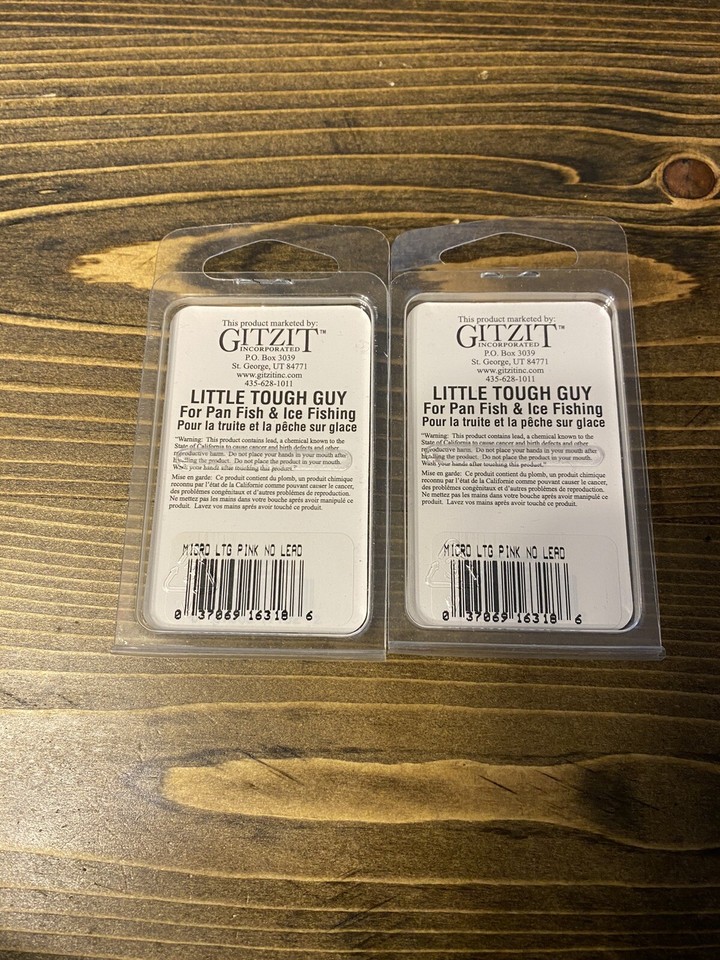 Gitzit 16163 Little Tough Guy Jig 1/25 oz pink 2/Pack | eBay