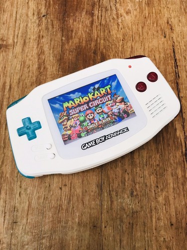 Nintendo Gameboy Advance GBA AGS-101 White Blue Red Handhekd Console ...