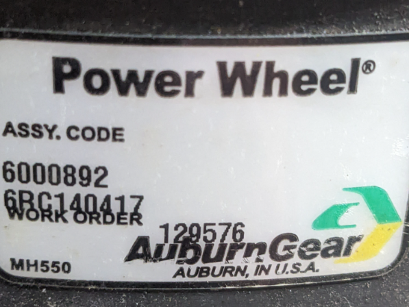 Auburn Gear Power Wheel Planetary Drive 6000892 6RC140417 | eBay
