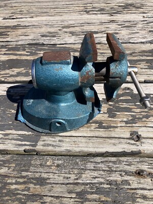 Vintage Small SWIVEL ROTATING VISE 2-1/4" Jewlery Fly Fish Tying Table ...