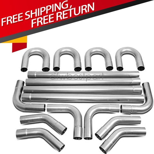Universal 16pcs 2.5" Custom Intake Exhaust Tubing Mandrel Bend Pipe ...