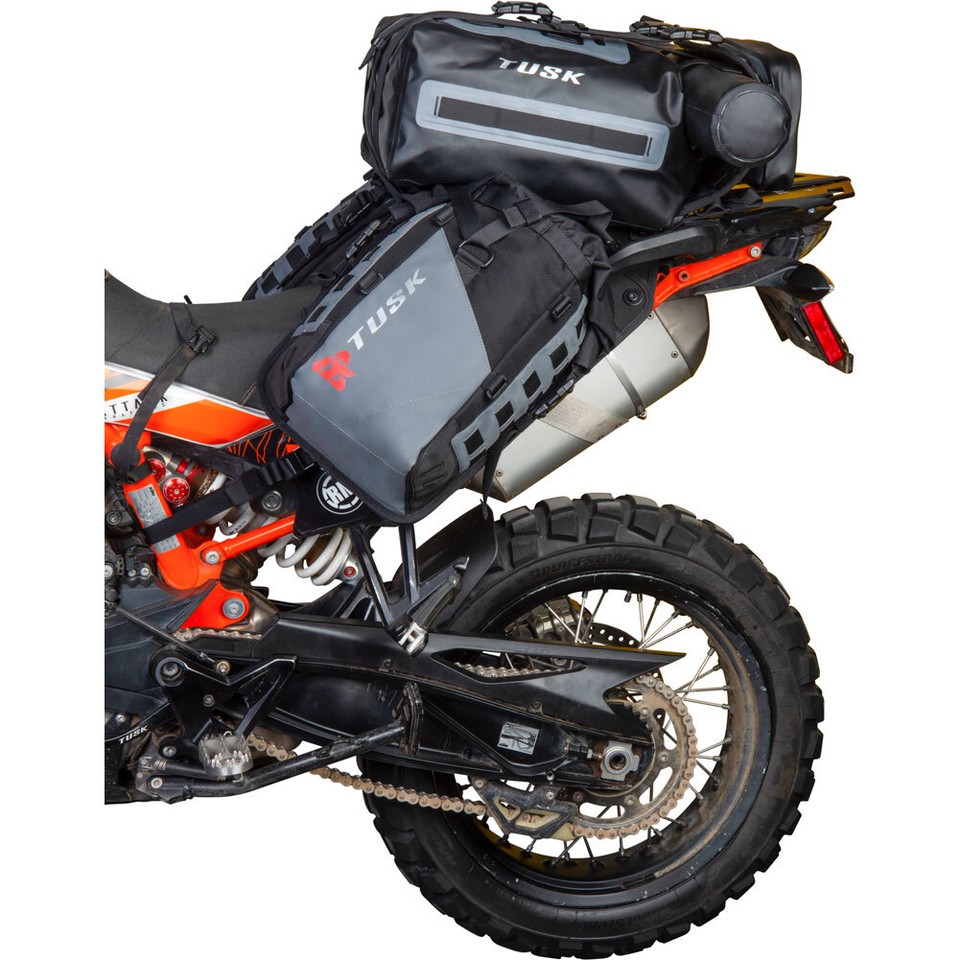 Tusk Highland X2 Rackless Luggage w/Small Duffel Tail Bag Black/Grey ...