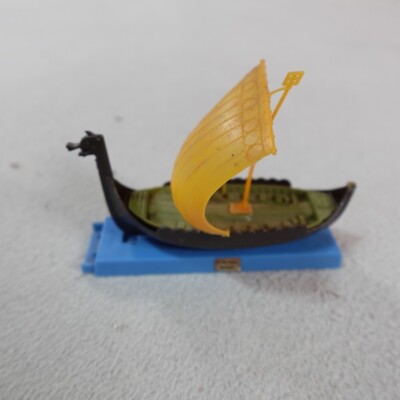 Vintage Eldon Viking Ship Plastic Toy Sailboat 1966 With Stand 5 Inch ...