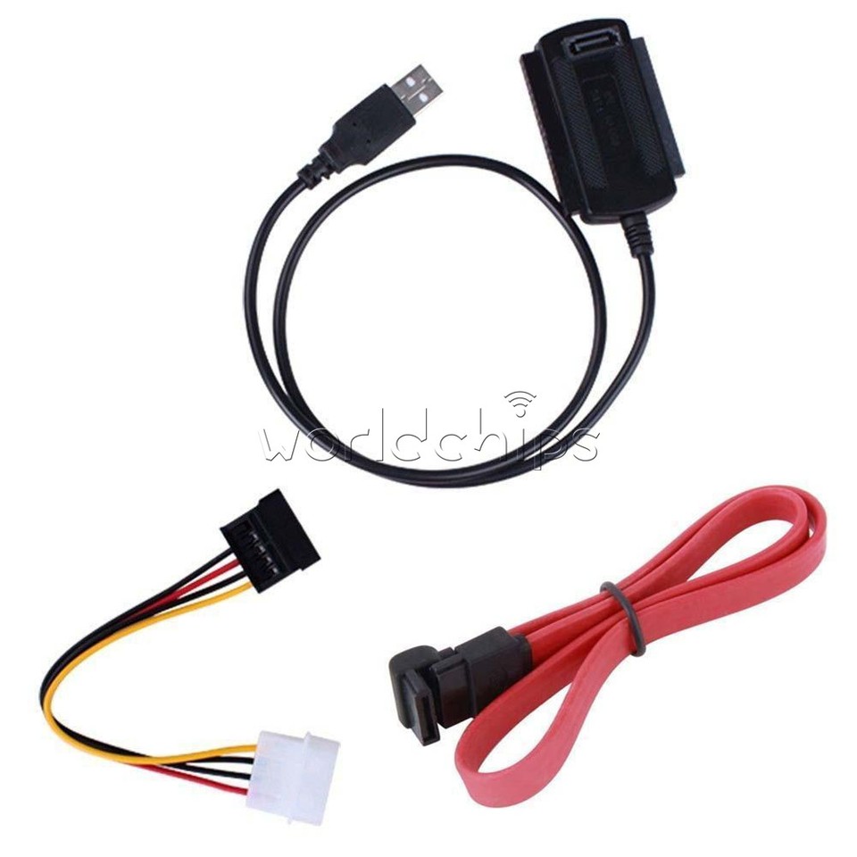 SATA/PATA/IDE Drive to USB 2.0 Adapter Converter Cable for 2.5/3.5 Hard ...