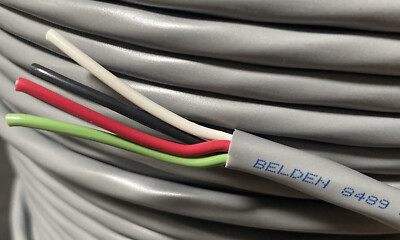 Belden 8489 060 (CHR) 100' 4-Conductor Control Audio Cable 18awg Wire ...