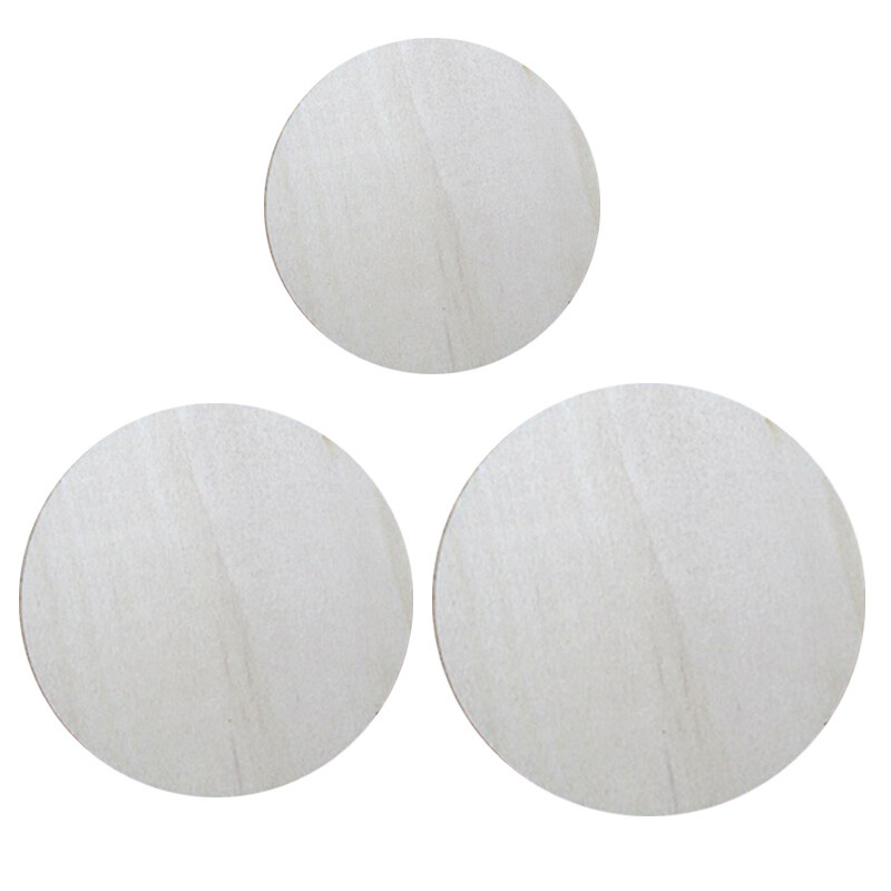 10Pack Unfinished Wooden Circle Wood Round Cutout Slices for DIY Craft ...