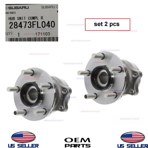 2pcs set Genuine Rear Wheel Hub & Bearing LEFT+RIGHT 2013-2021 Subaru ...