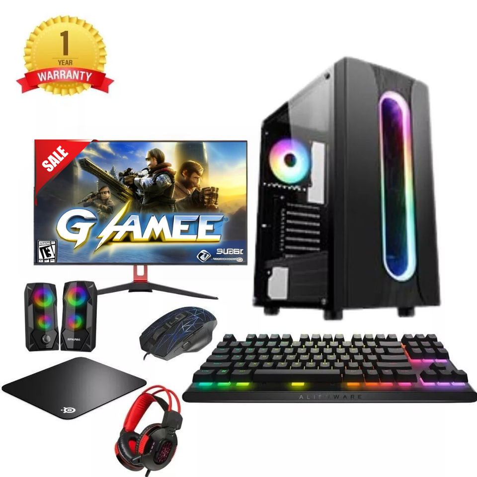 Fast Gaming PC Bundle Core i5 16GB Ram 1TB + 128GB SSD GT730 4GB ...