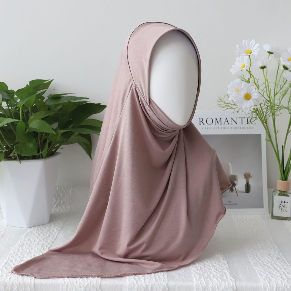 Muslim Crystal Linen Comfortable Headscarf Multi Colored Shawl ...