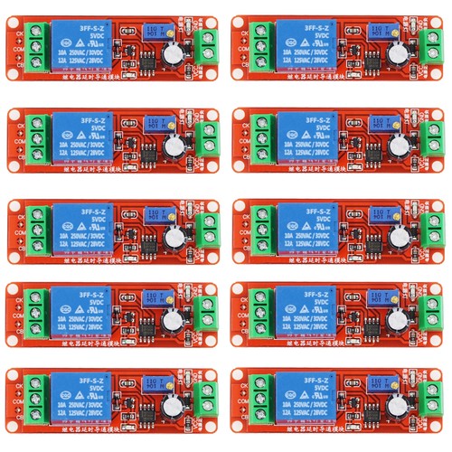 10PCS Relay 12V Timer Switch Module Time Delay Relay Shield NE555 ...