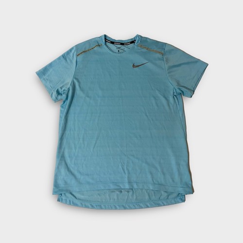 Blue Nike Running Dri-Fit Athletic Shirt Men's Size M Medium | eBay