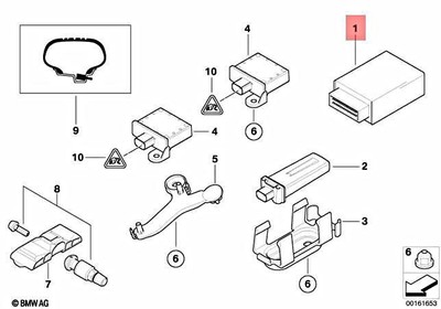 Genuine BMW Tire Pressure Monitoring Tpms Rdc Control Module OEM ...