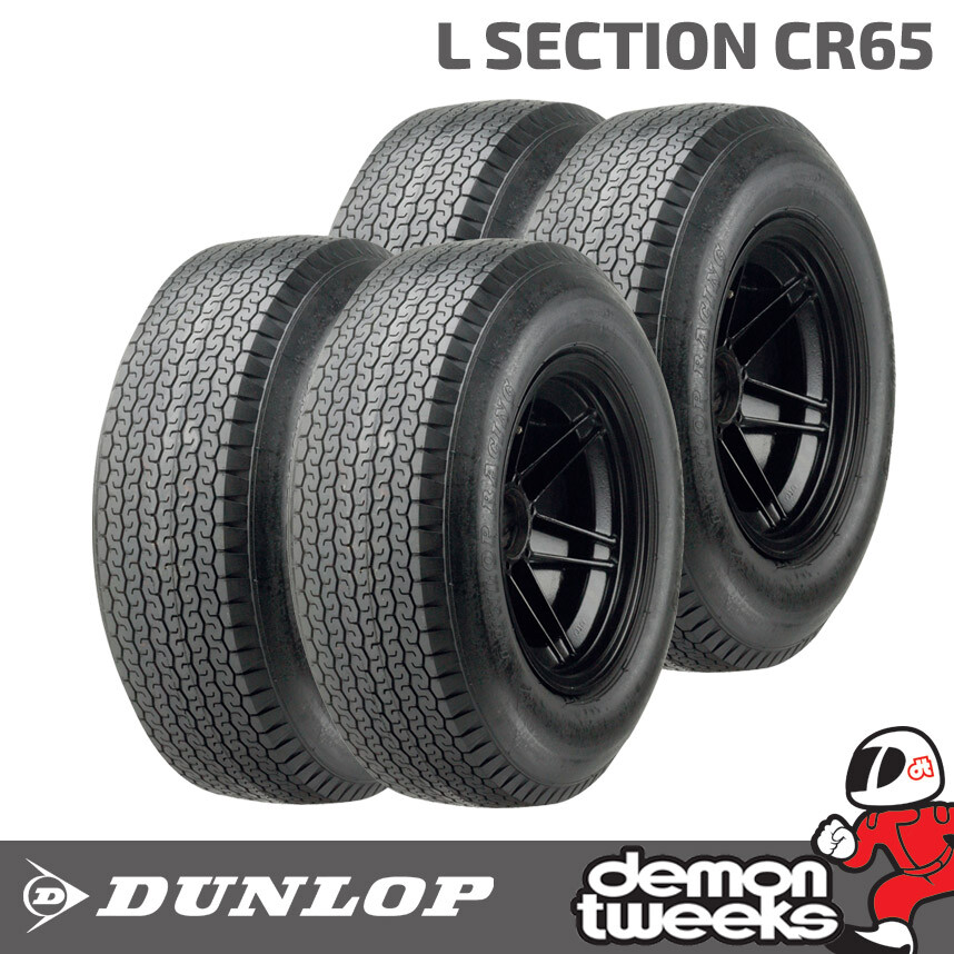 4 x Dunlop Historic/Classic/Vintage Racing L Section CR65 Tyres - 500 ...