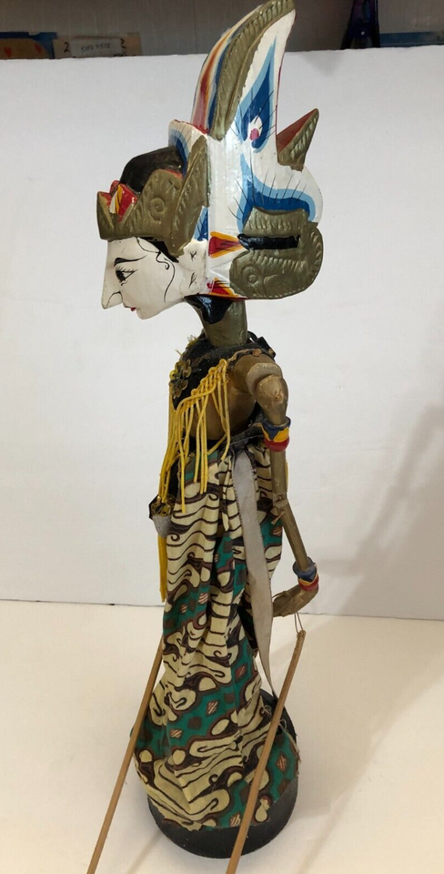 Wayang Golek Wooden Bali Puppet Indonesia Asian Stick Marionette 20 ...