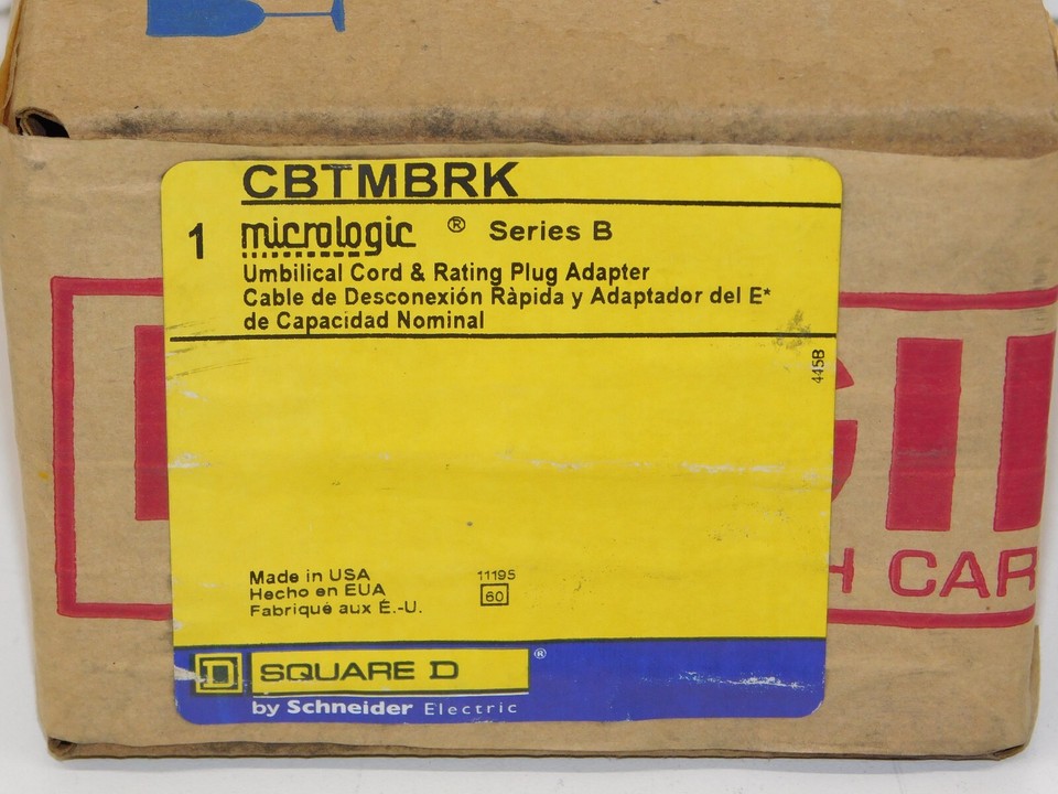 New Square D CBTMBRK Micrologic Series B Umbilical Cord Rating Plug ...