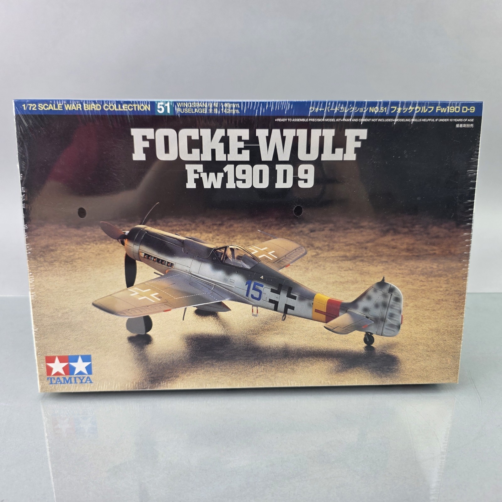 Tamiya 60751 1:72 FOCKE-WULF Fw190 D-9 German Fighter Model Kit War ...