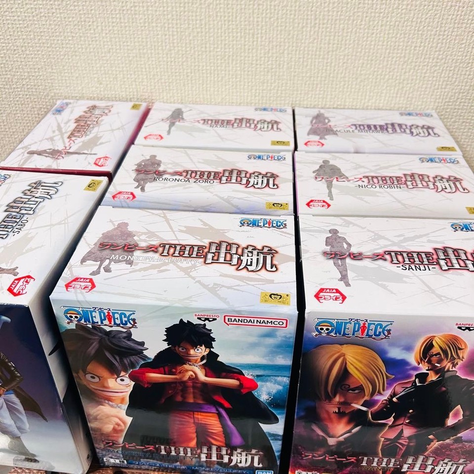 ONE PIECE Figure Anime Goods lot of 8 Set sale Mihawk Sanji Robin Sabo ...