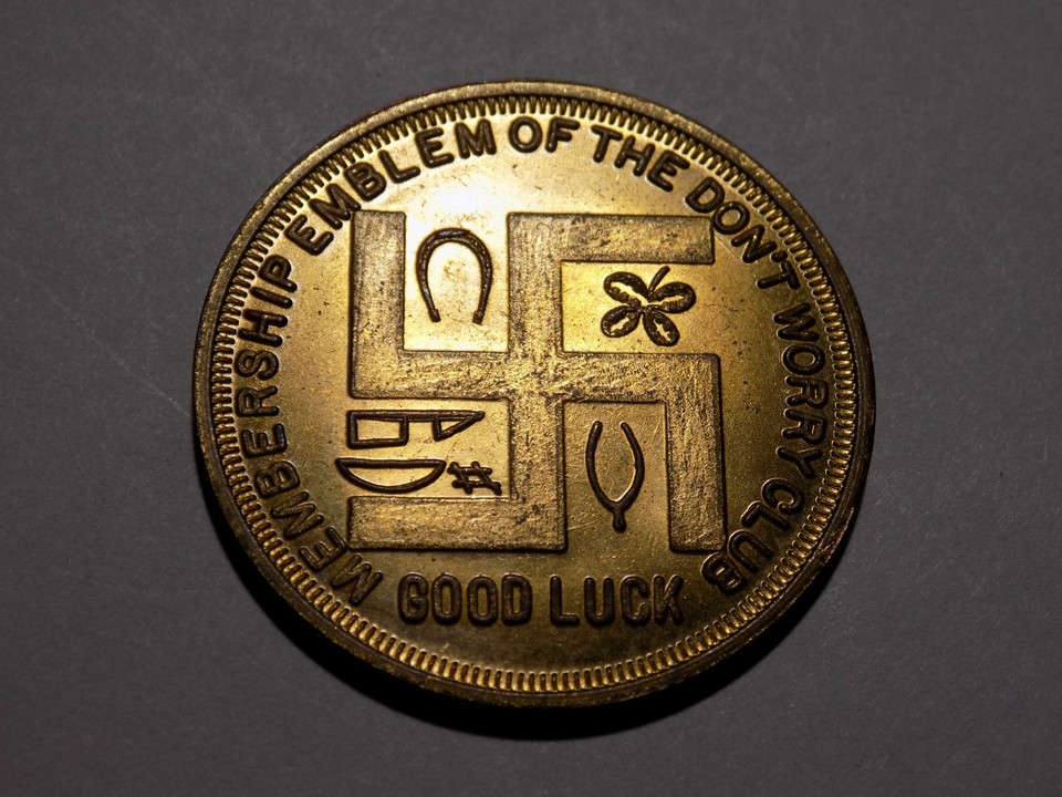 Swastika Good Luck Token - HOTEL TAFT / NEW HAVEN / CONN - DON'T WORRY ...