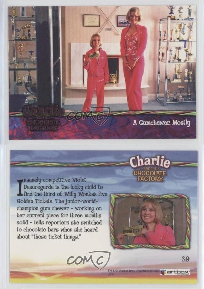 2005 Artbox Charlie and the Chocolate Factory A Gumchewer Mostly #39 ...