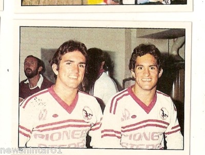 1983 R/LEAGUE STICKER #95 MICHAEL & PHIL BLAKE, MANLY | eBay