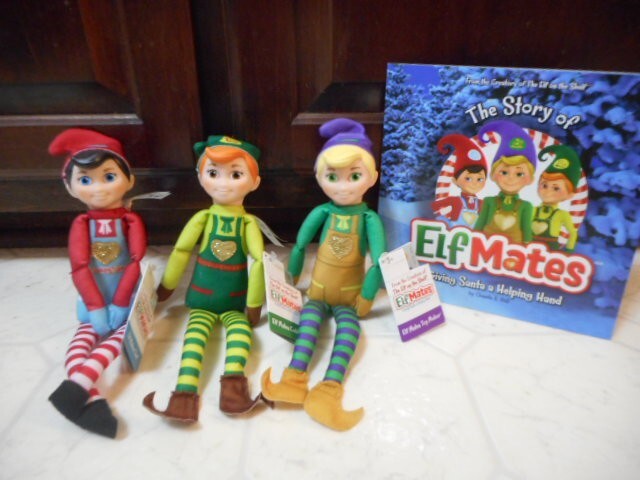 3 Elf Mates Cobbler Toy Maker Chef Plush Figures & Book Elf on the ...