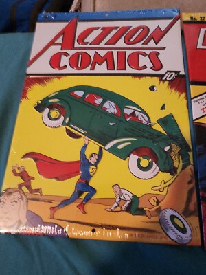 Action Comics No. 1 Superman & Detective Comics Batman #27 Metal Signs ...