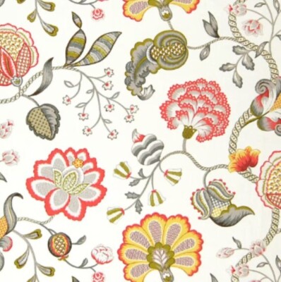 P Kaufmann Flower print cotton twill Fabric By The Yard stock 6 | eBay