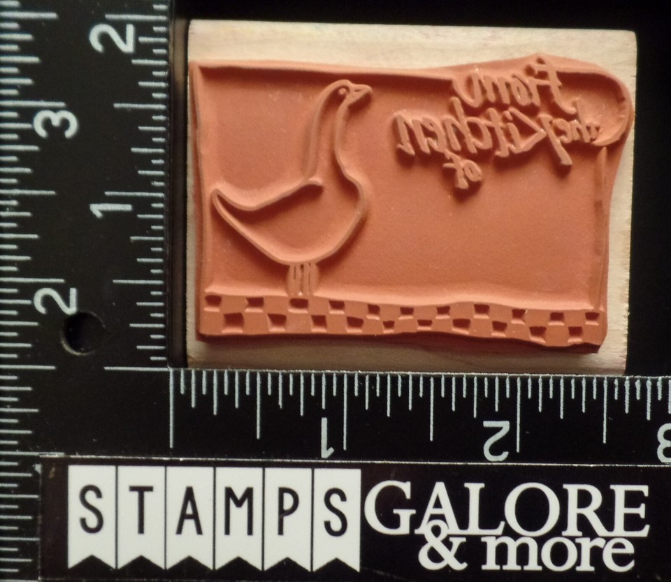 RUBBER STAMPEDE RUBBER STAMPS A155E FROM THE KITCHEN OF GOOSE DUCK ...