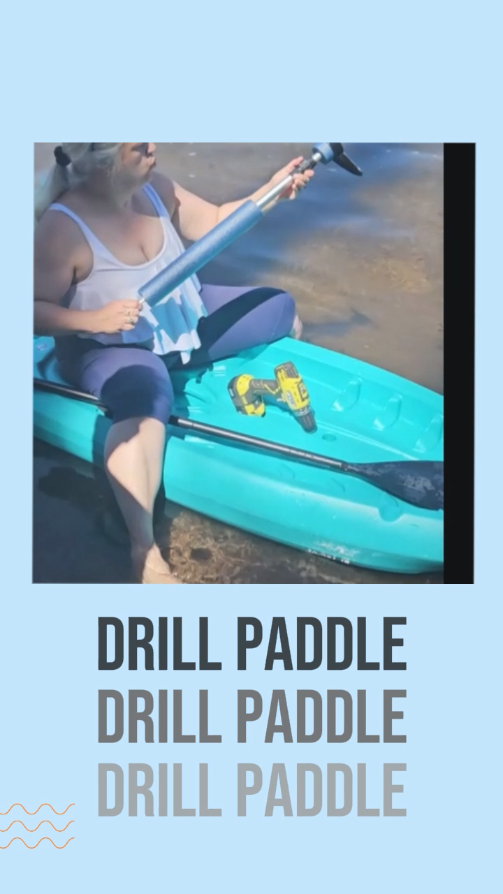 Drill Paddle® Trolling Motor, KAYAK,BOAT,CANOE,PONTOON,FISHING TUBE ...