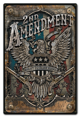 2nd Amendment Metal Sign - Hand Made in the USA with American Steel | eBay