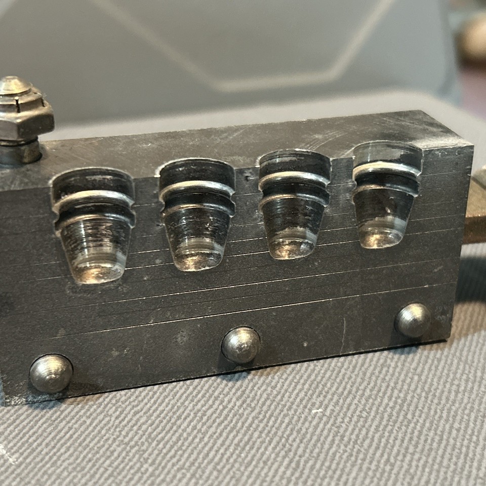 NEI 208 451 Aluminum Bullet Mold .45ACP 208gr SWC Target 4 Cavity with ...
