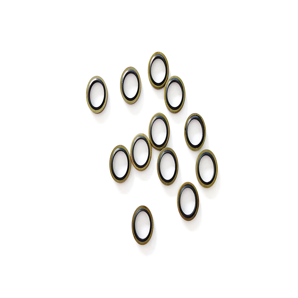 12PCS Cummins 12mm Banjo Bolt Seals Fuel Line Sealing Washer 12V 24V 5. ...