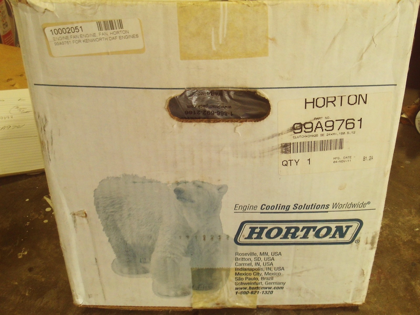 Horton Fan Clutch 99A9761 Paccar MX for sale online | eBay