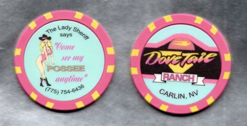 Dovetail Ranch Brothel Carlin, NV Brothel Cathouse Whorehouse Chip | eBay