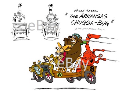 Hanna Barbera STYLE GUIDE PLATE - WACKY RACES - The ARKANSAS CHUGGA-BUG ...