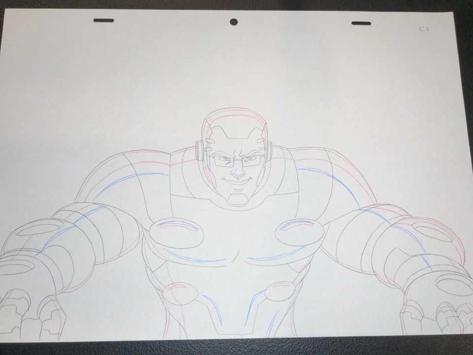 Avengers Assemble animation cel Production art MARVEL Comics DRAWING ...