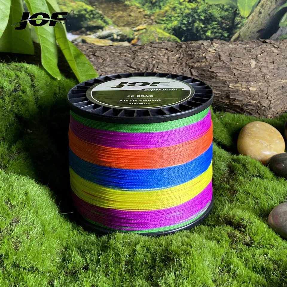 JOF 8 Strands Braid PE Fishing Line 300M 500M 1000M Strong Abrasion ...
