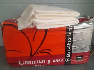 ConfiDry 24/7 Adult Diapers Sample qty:2 size Large HIGH Quality made ...