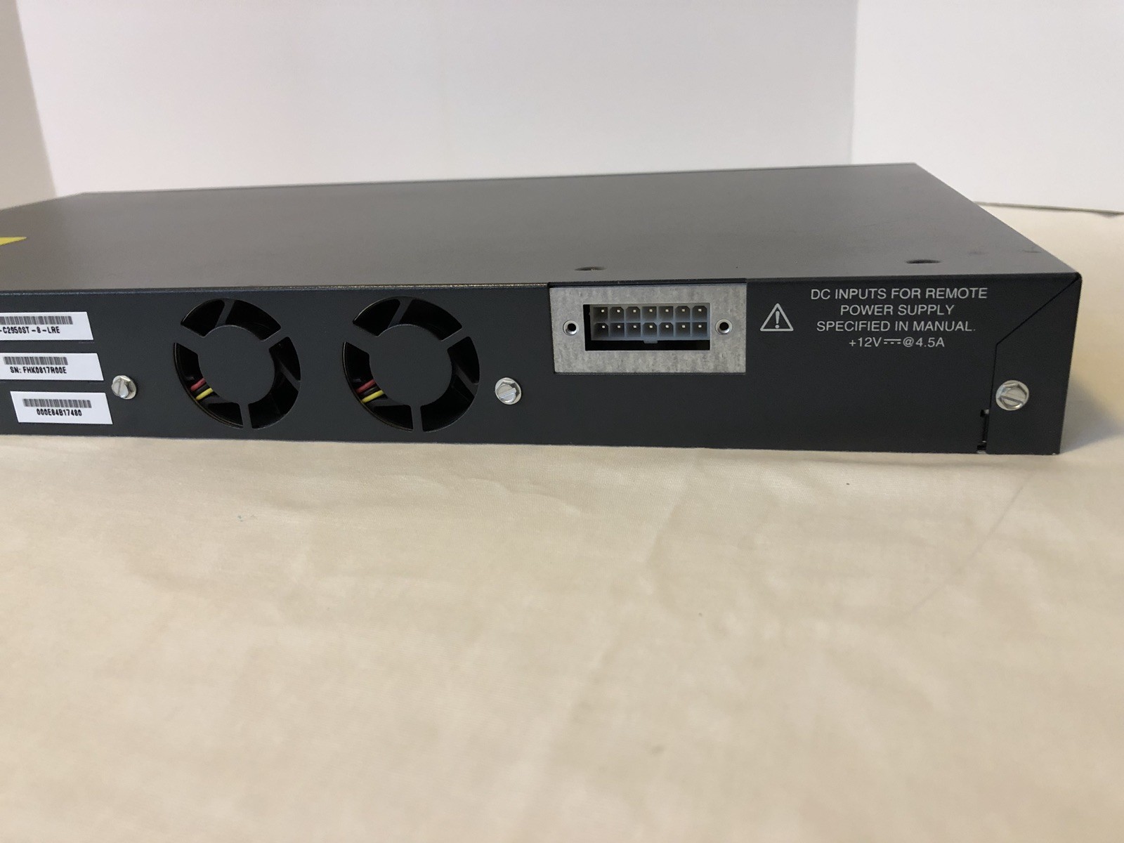 CISCO CATALYST 2950 SERIES 8 PORT ETHERNET SWITCH WS-C2950ST-8-LRE UNIT ...