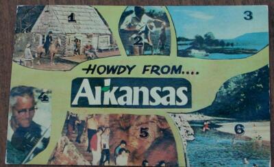 Vintage Color Photograph Postcard, Howdy From Arkansas, USED 1981 ...