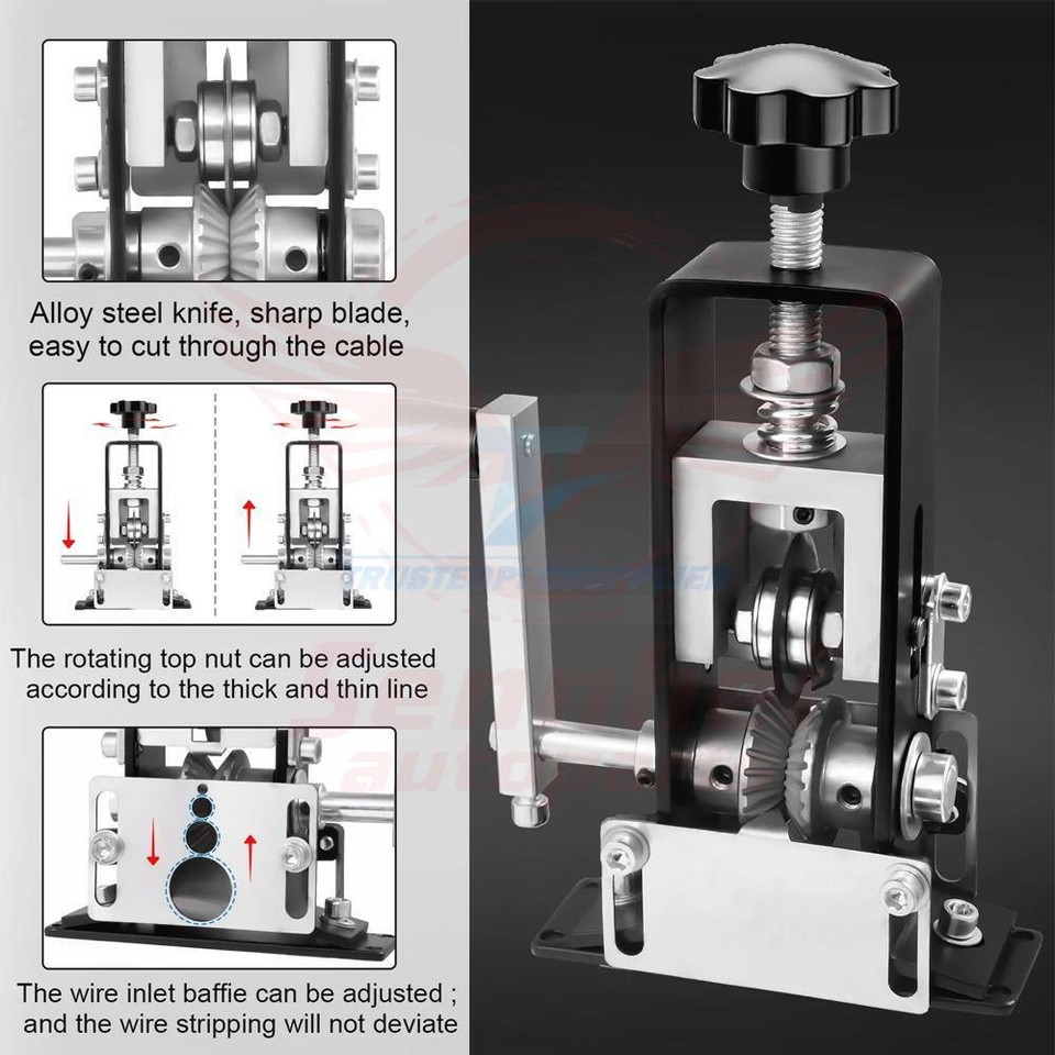 Manual Wire Stripping Machine Portable Cable Stripper 1mm to 25mm US | eBay