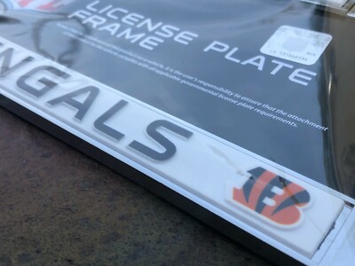1 Cincinnati Bengals Chrome Auto License Plate Frame | eBay