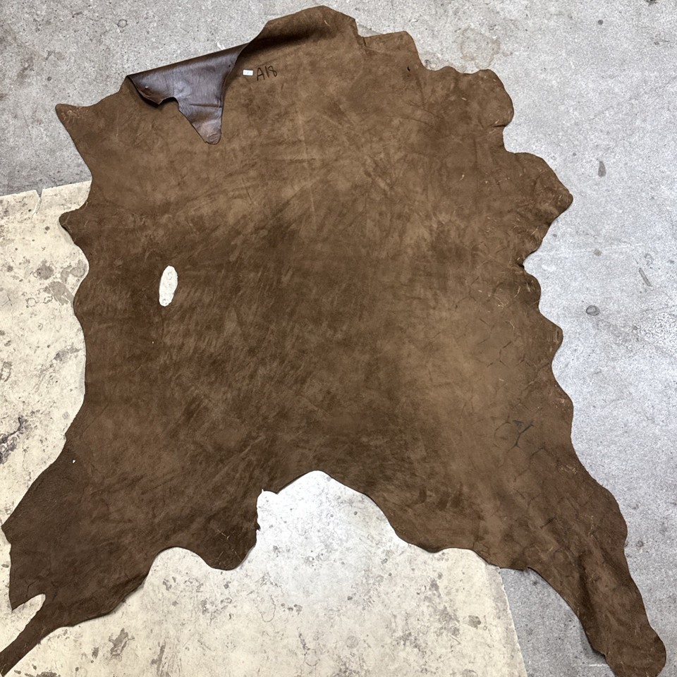 Brown Antique Spot Leather Calf hide Calfskin 7.3 sq. ft. for ...